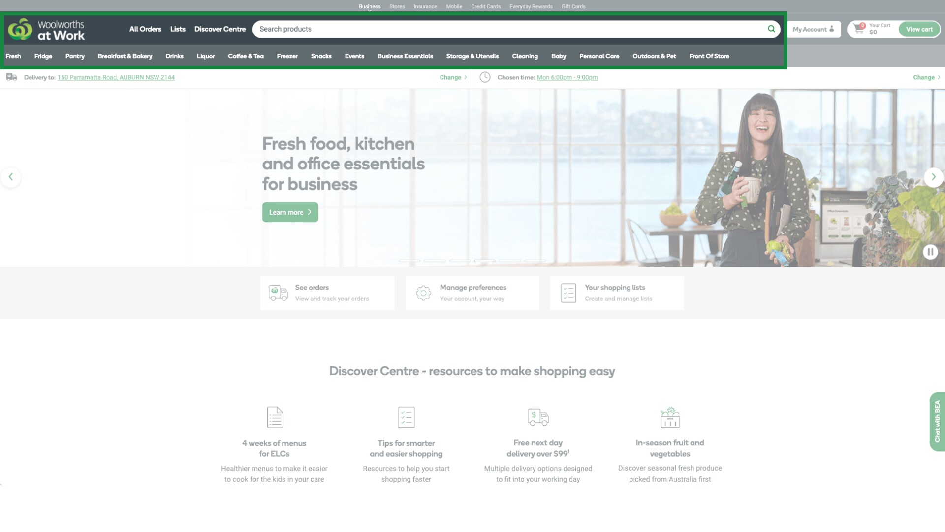 How to order online with Woolworths at Work | Woolworths At Work