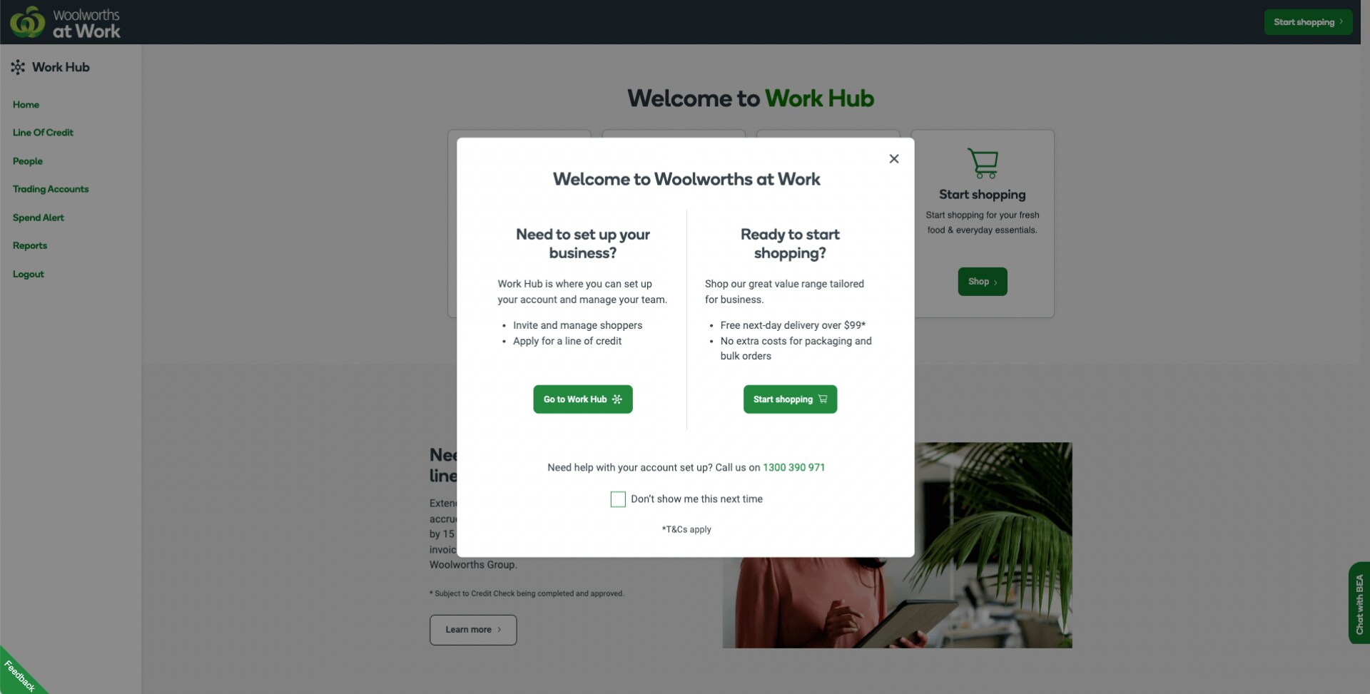 How to set up your account in Work Hub | Woolworths At Work