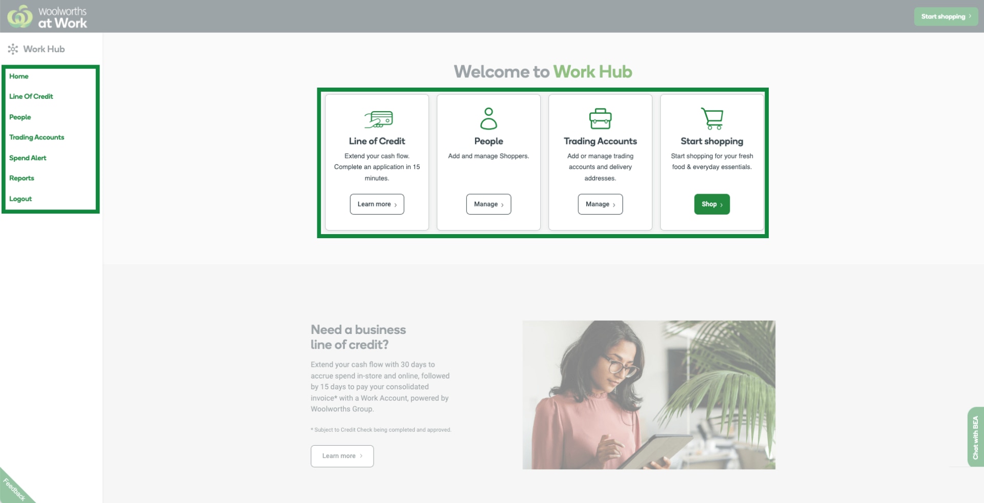 How to set up your account in Work Hub | Woolworths At Work