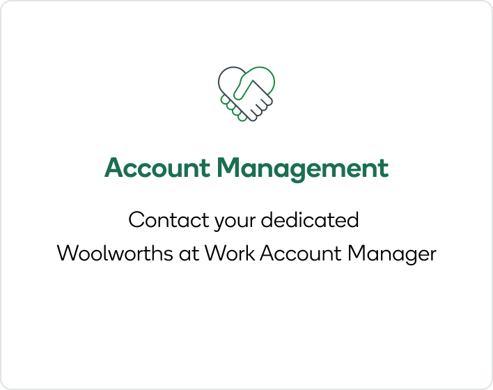 Business Customers FAQ | Woolworths At Work