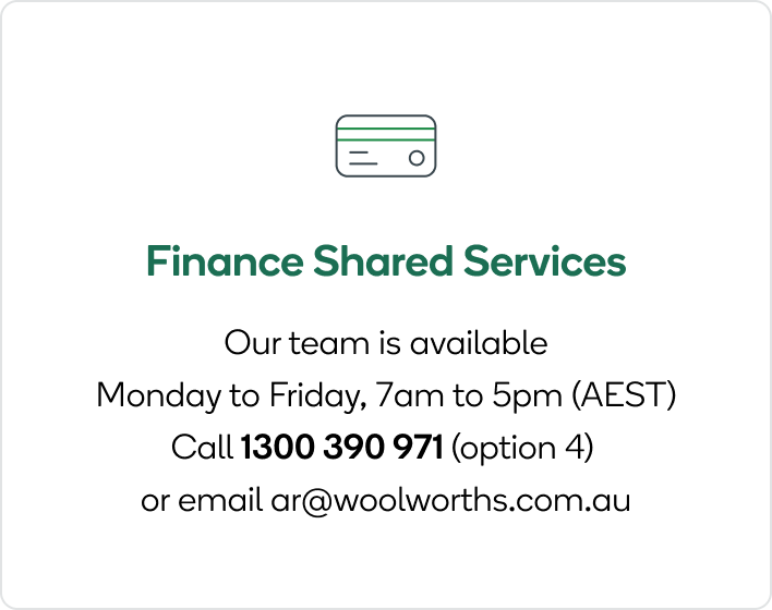 Business Customers FAQ | Woolworths At Work