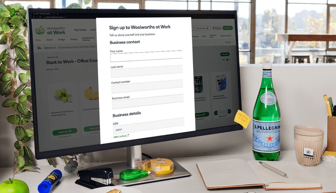 How to order business groceries online | Woolworths at Work